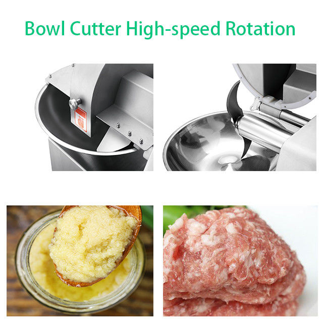5 Liter Table Top Bowl Cutter For Butcher Chop Meat Vegetable Fruit Onion