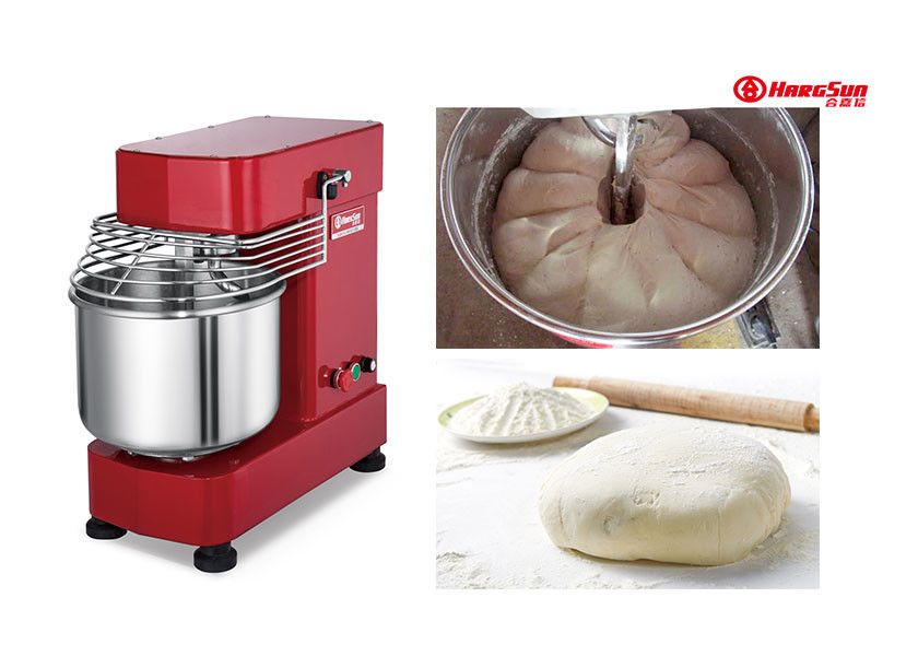 ISO9001 Table Top Spiral Mixer , 10L Flour Dough Mixer Machine 5 Kg For ...