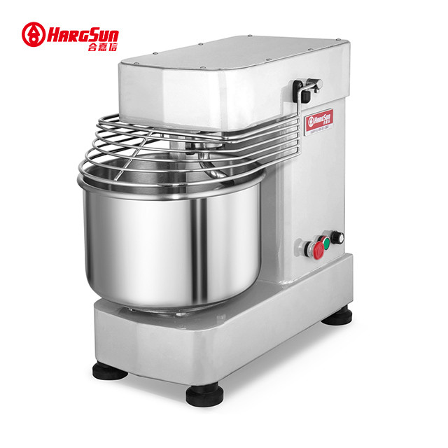4KG Small Spiral Mixer Table Top Dough Mixer 10 Liter Stepless Speed ...